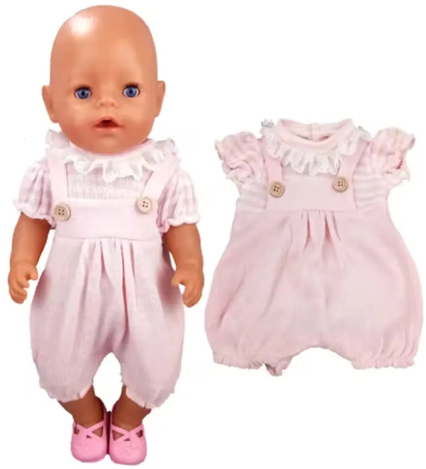 Oblečky pro American girl a Baby Born 43 cm Varianta: A22 růžový overal