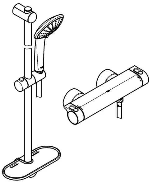 GROHE 34195001 -Termostat. baterie GROHTHERM 2000 s EUPHORIA 110 soupravou chrom