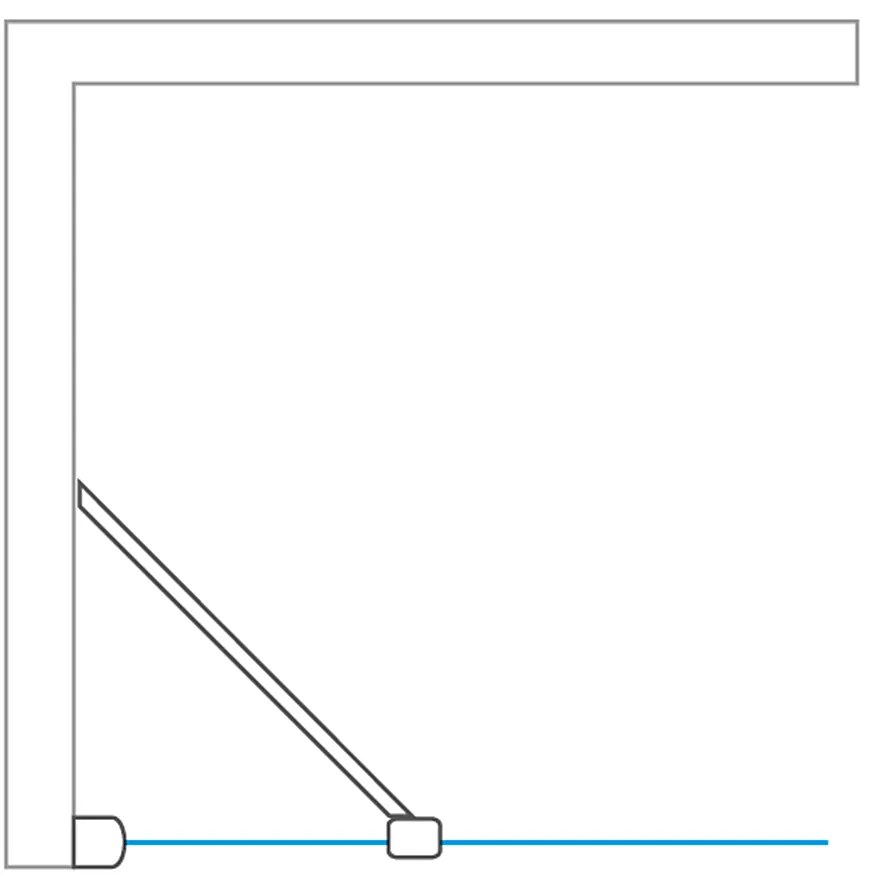 Roth Limaya Line obdélníkový sprchový kout 120 x 80 x 195 cm brillant transparent LYE4/1200_LYSW1S/800 Koupelny Bernold