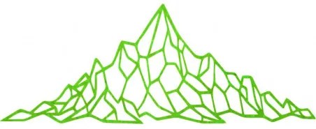 Polygonální nástěnná dekorace skalnatý kopec | SENTOP PR0433 plywood