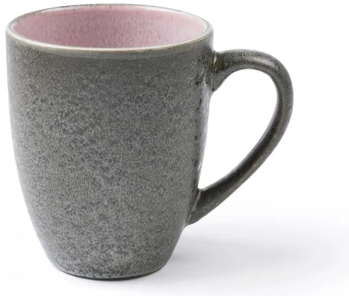 Bitz Kameninový hrnek s ouškem 30 cl Grey/Light Pink