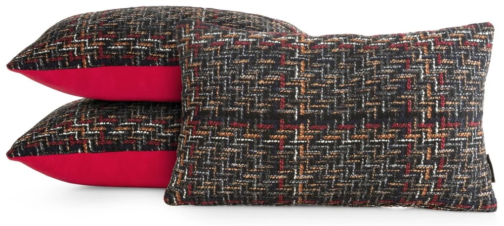 VÁNOČNÍ DEKORAČNÍ POVLAK NA POLŠTÁŘ PATTERN 1KS 30X50 CM VZOROVANÁ