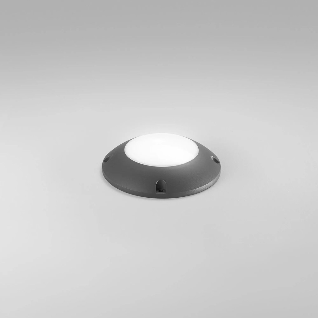 FAN LED-GROUND-UP Venkovní svítidlo pochozí LED GROUND antracit, hliník, 12 W, 1480 lm, CCT, IP65, 21 x 5,4 cm 24V - FANEUROPE