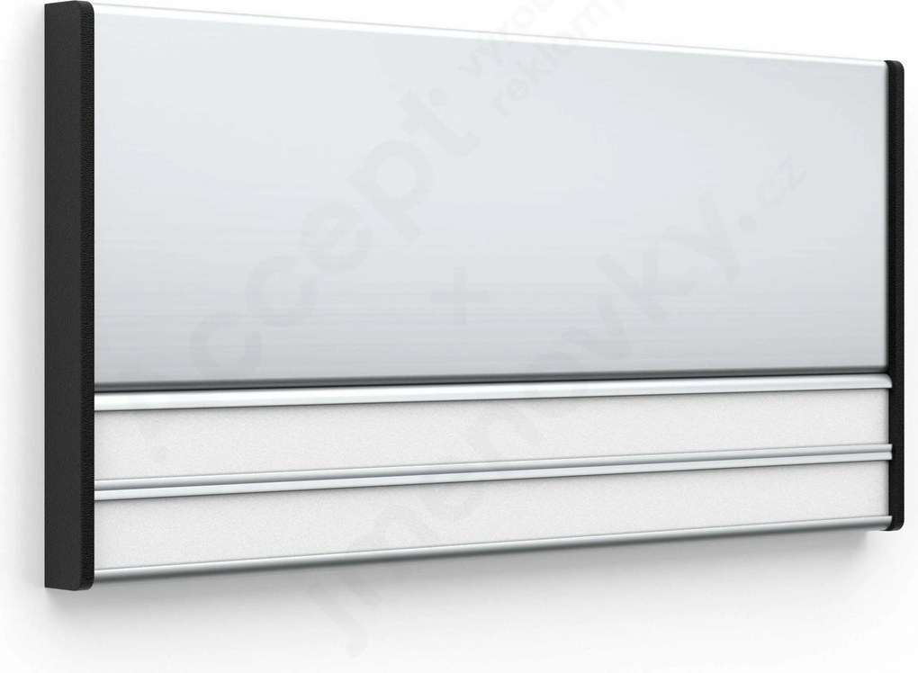 ACCEPT Dveřní tabulka ACS 187 x 93 mm - stříbrná tabulka