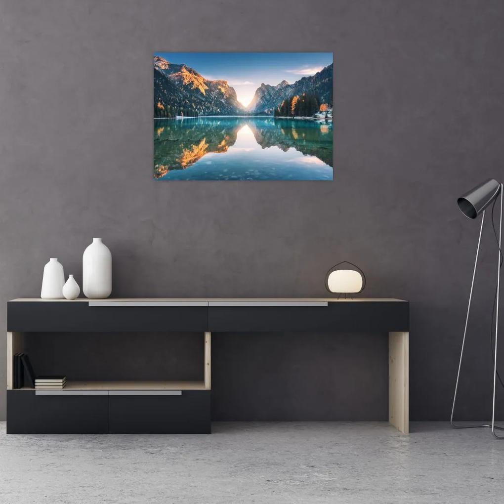 Obraz - Horské jezero (70x50 cm)