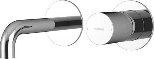 Sapho Sapho, ULTRATAP 2-prvková podomítková umyvadlová baterie, hubice 16cm, chrom, UT118T