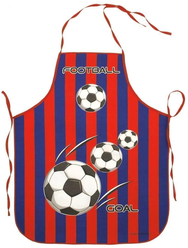 Forbyt Dětská zástěra, Fotbal, červeno-modrá