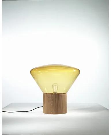 Stolní lampa MUFFINS BROKIS PC850 Barva skla  amber Povrch nosné části  dub evropský voskovaný Brokis PC850