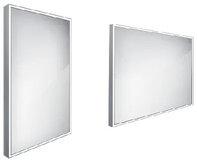 Nimco Zrcadla - Zrcadlo s LED osvětlením, 400x600 mm, hliník ZP 13000