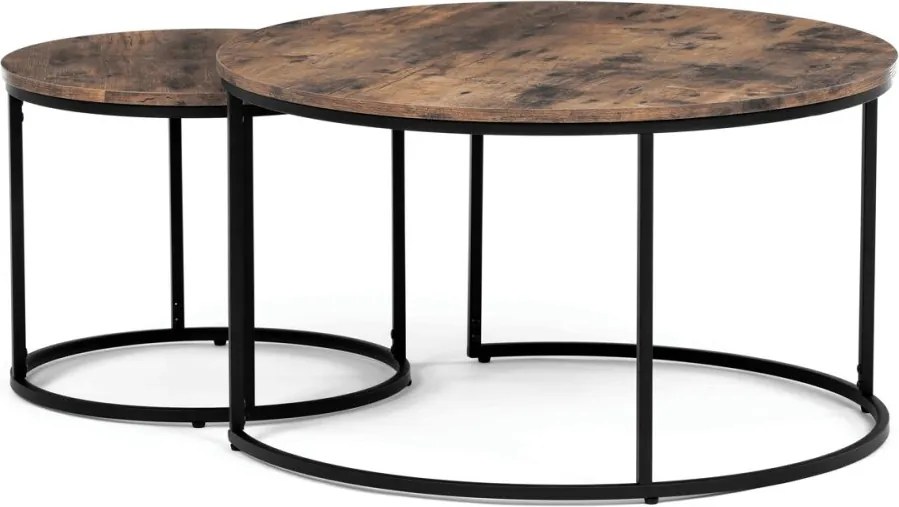 Konferenční stolek 80x80x45cm AF-3002 OLW, mdf, old wood