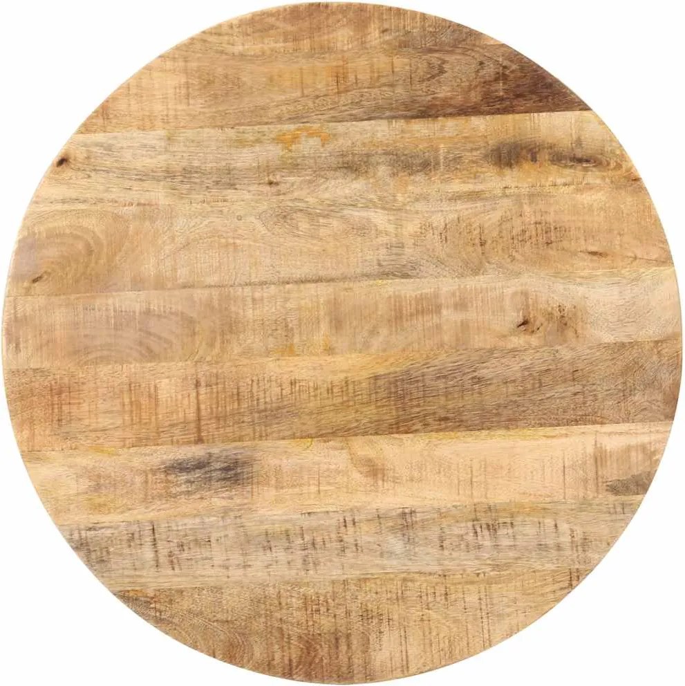 Bistro stůl kulatý Ø 70 x 75 cm hrubé mangovníkové dřevo 320267