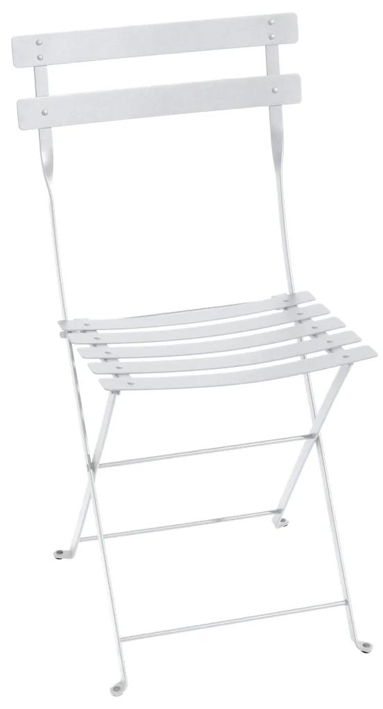 DNYMARIANNE -25% Bílá kovová skládací židle Fermob Bistro