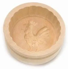 Forma na máslo kruhová - 250 g - javorové dřevo - Klawe