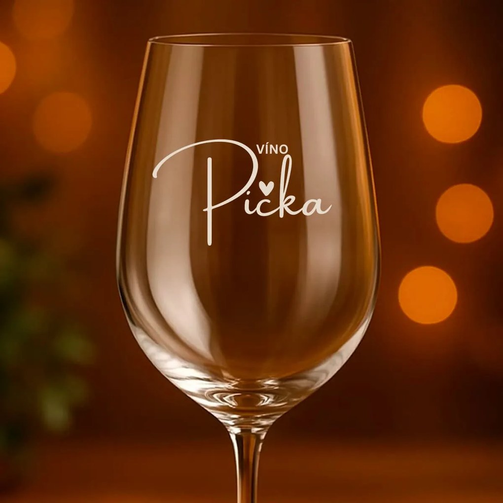 Ahome CZ Čirá sklenice na víno 450ml - Víno Pička