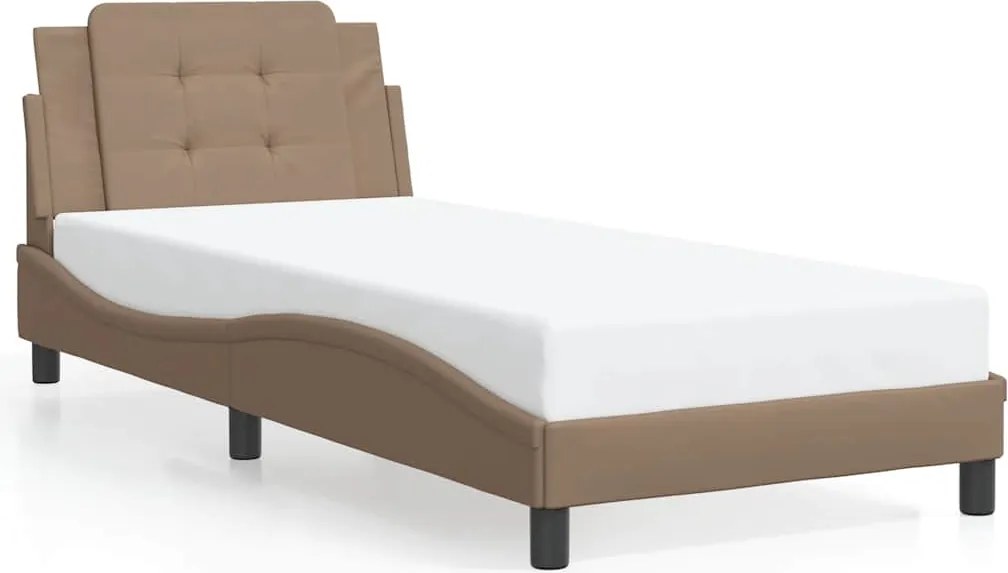 Rám postele bez matrace Zadar cappuccino 90x200 cm umělá kůže 3208160