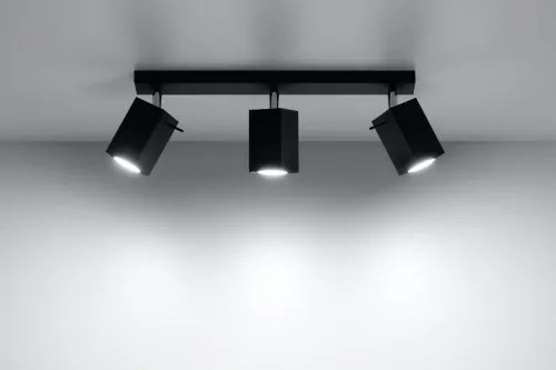 Bodové svítidlo SOLLUX Merida 3 GU10 3x40W bez zdroje SL.0101 černá