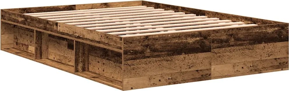 Rám postele bez matrace Staré dřevo 140x200cm Technické dřevo 3328843