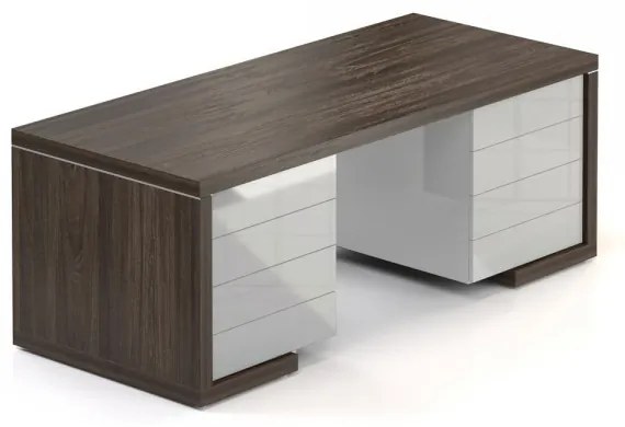 Stůl Lineart 200 x 85 cm + 2x kontejner