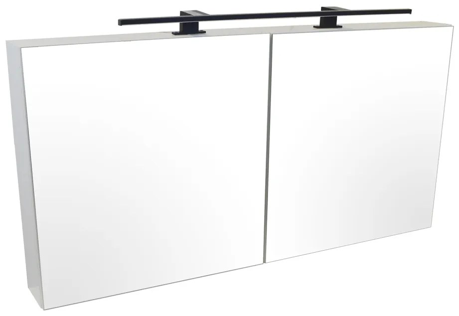 Comodo Zrcadlová skříňka Montana 120 ZS LED-B s osvětlením Any LED 80 B, černá