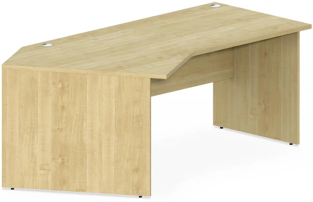 Artspect 102-M2010-L - Stůl pracovní, podnož  200x100cm - Bílá