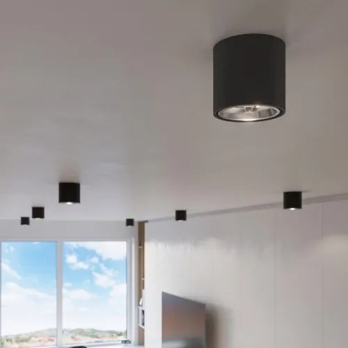 Stropní svítidlo SOLLUX Tiube GU10 1x40W bez zdroje SL.0697 černá