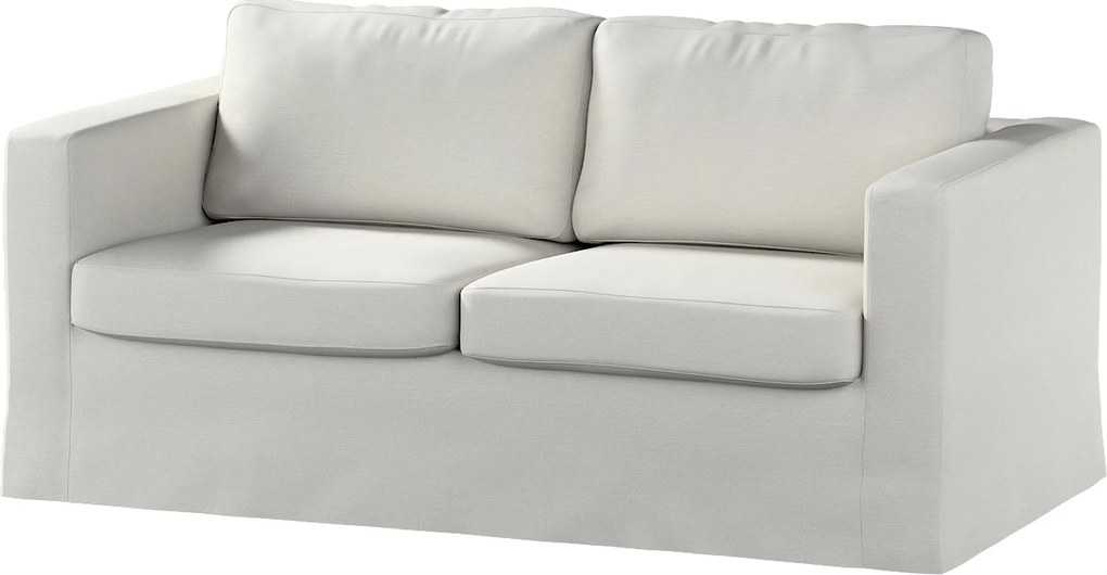 Potah na pohovku IKEA  Karlstad 2-místná , nerozkládací, dlouhý barva šedá látka lesklé, pletený vzor, sametová