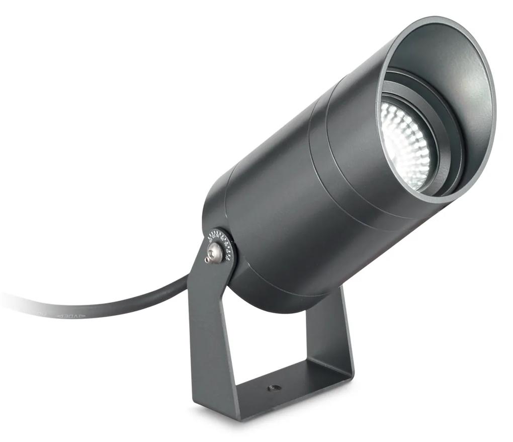 IdealLux 245072 STARLIGHT PT vnější bodové LED svítidlo / reflektor 10W 900lm 4000K IP68 šedá Venkovní reflektory