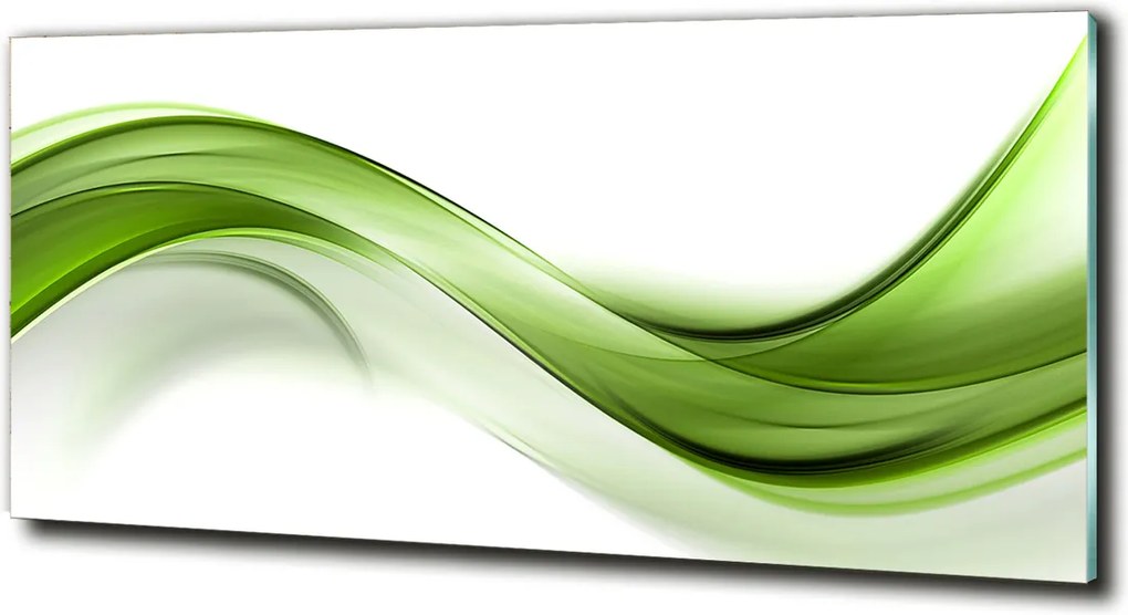 Foto obraz sklo tvrzené Zelená vlna
