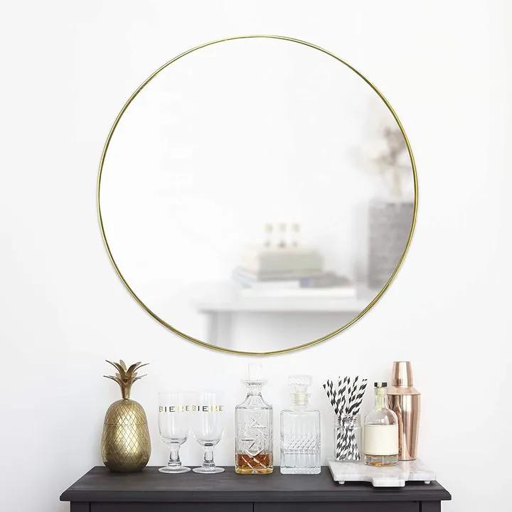REA - Tutumi kulaté zrcadlo MR20E 50 cm, zlatá, HOM-09824