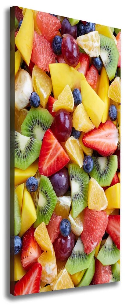 Wallmuralia Foto obraz na plátně Nakrájené ovoce 50x125 cm