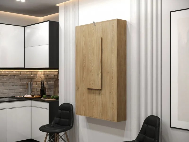 Moderní nástěnný stůl Eden, Barva: sonoma