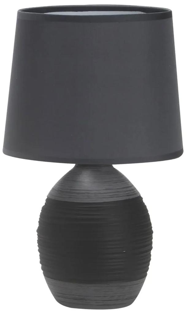 Moderní keramická stolní lampa COSTANZO, 1xE14, 40W, černošedá Clx 41-78643
