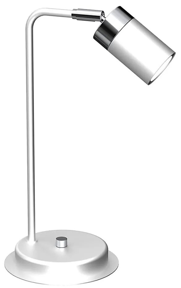 Stolní lampa JOKER 1xGU10/25W/230V bílá/lesklý chrom