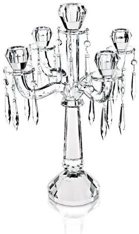 Villeroy & Boch Retro skleněný pětiramenný svícen, 43 cm