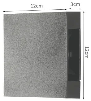 Brilagi - LED Venkovní nástěnné svítidlo QUADRAY LED/4W/230V antracit IP65