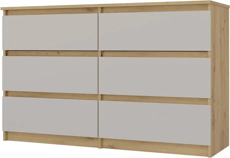 FALCO Komoda Malvína M6 120 dub artisan/kašmír