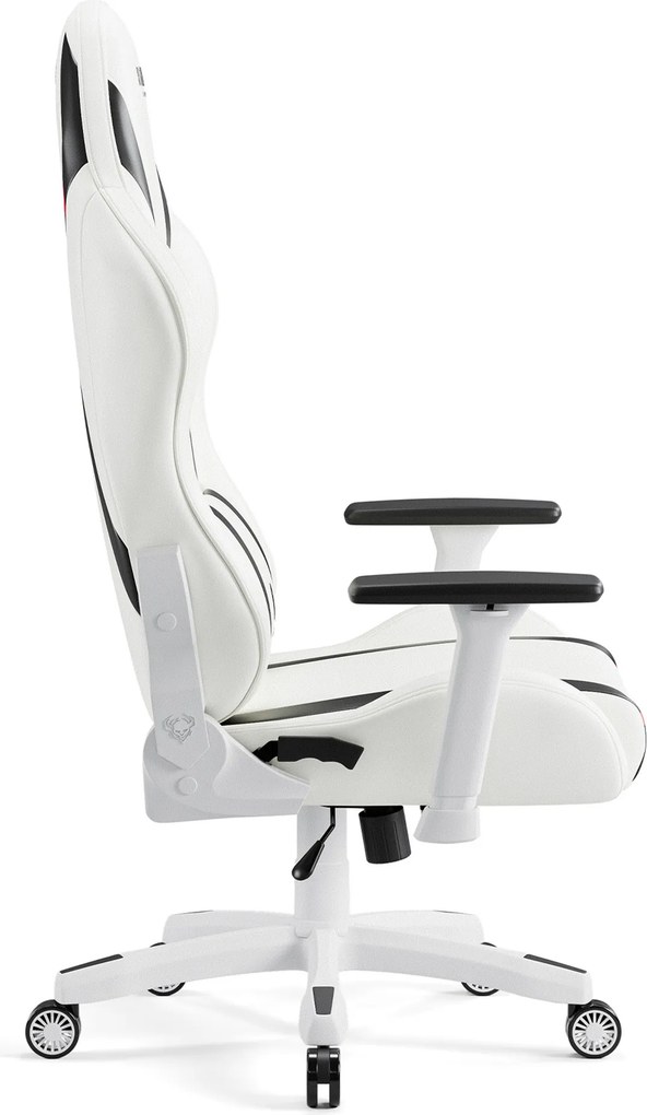 Herní židle z ekokůže King Size, bílo-černá: Diablo X-Horn 2.0