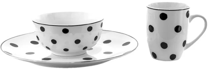 Porcelánový hrnek s černými puntíky Black Dot – 350 ml