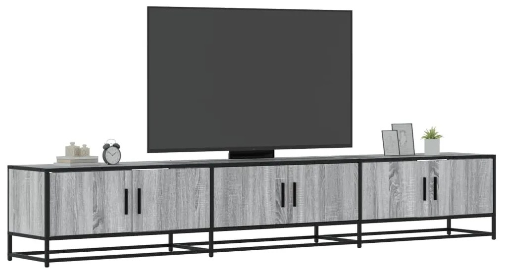 TV skříňka šedá sonoma 240 x 35 x 41 cm kompozitní dřevo 3300798
