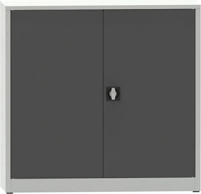Dílenská policová skříň na nářadí KOVONA JUMBO, 2 police, svařovaná, 1150 x 1200 x 600 mm, šedá / grafit