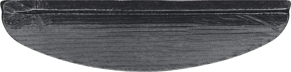 Samolepicí nášlapy na schody 15 ks 56x17x3 cm antracitové 136389