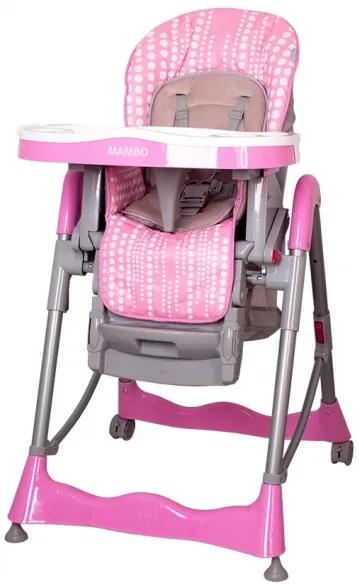 Jídelní židlička Coto Baby Mambo 2017 - Pink bubble