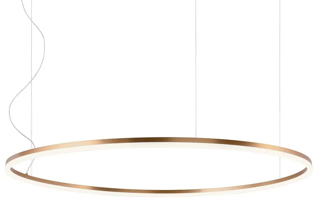 Redo Group 01-1919-DALI Orbit direct, závěsné kruhové svítidlo, 76W LED 4000K stmívatelné DALI, bronz, prům. 120cm