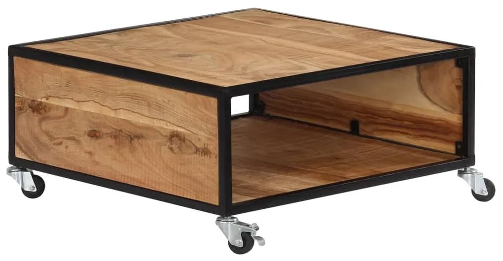Konferenční stolek 70 x 70 x 32 cm masivní akáciové dřevo,  247684