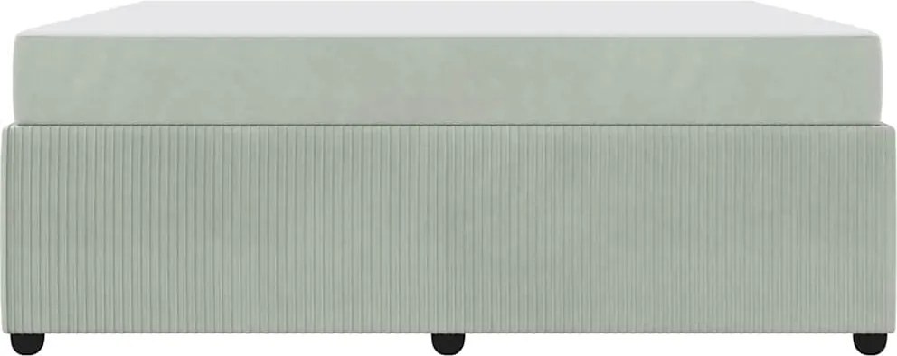 Rám postele Světle šedá 180 x 200 cm textil 3398425