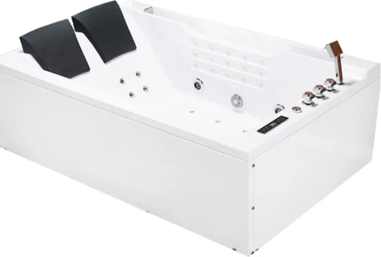 BPS-koupelny Hydromasážní vířivá vana Fenix 606BH 180x120 s ohřevem vody, levá