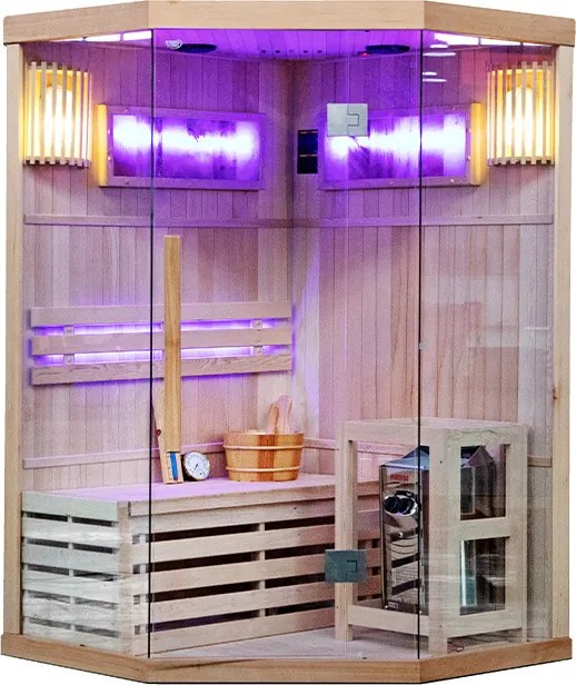 BPS-koupelny Finská sauna Relax HYD-3939 120x120, 1-2 osoby