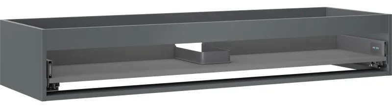 Mexen Box-A korpus skříňky pod umyvadlo 140 cm, 1 zásuvka, grafit mat - 91AX0-1400-235-1-66