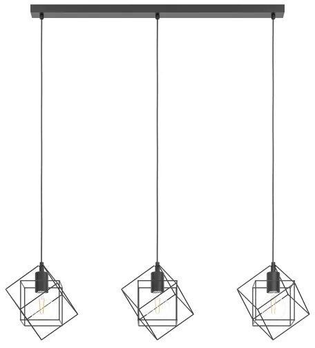 Eglo 43361 - Lustr na lanku STRAITON 3xE27/60W/230V