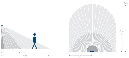 LED reflektor THEBEN s čidlem theLeda S8-100 WH bílý 8,5W 4000K IP55